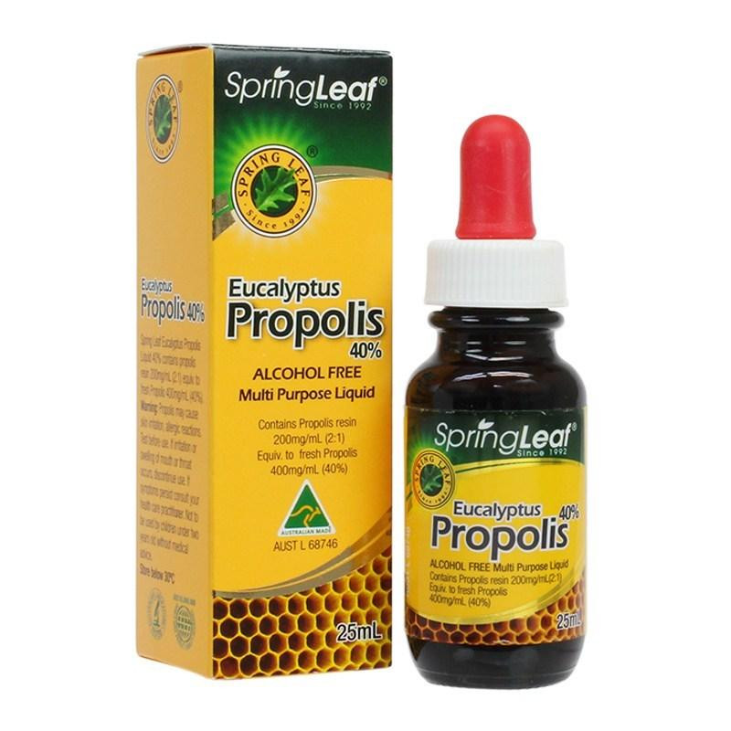 Spring Leaf Propolis Liquid (No Alcohol) 40% 25mL - Care Vitamins Online