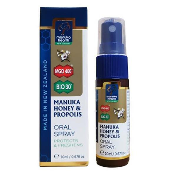 Manuka Health Manuka Honey & Propolis Oral Spray / 20mL - Care Vitamins ...