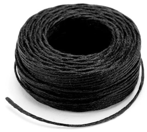 Waxed Linen Black Thread 25 yard Spool 11207-01 by Tandy Leather ...