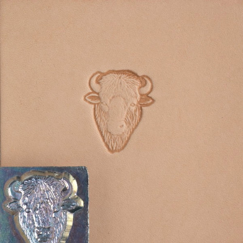Buffalo Head Metal 3D Leather Craft Stamp 88458-00 - Stecksstore