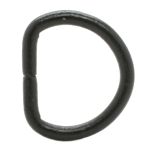 D-Ring 1" Black Plated Metal