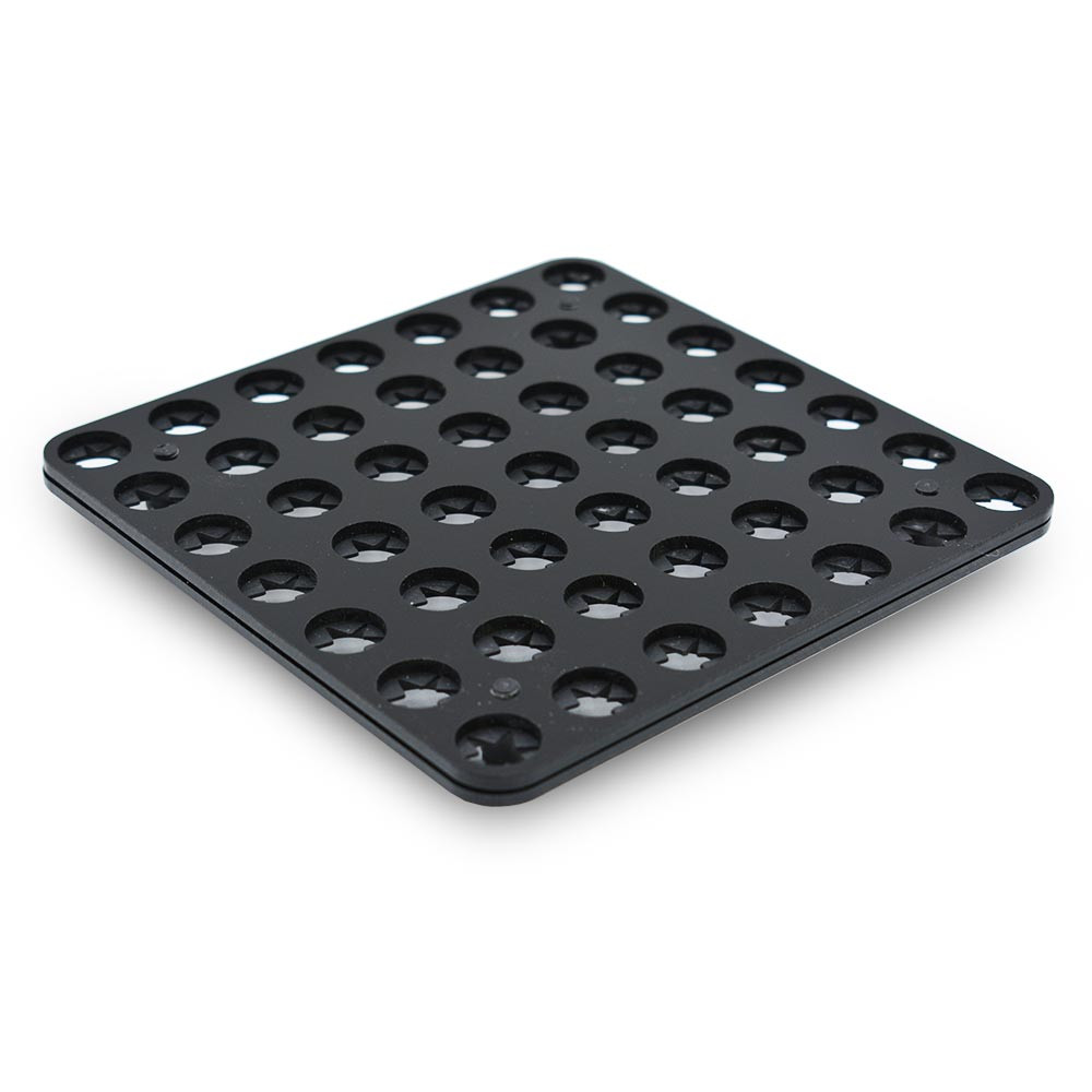 48 Hole Frag Tray, Black w/Frag Lock - PNW Customs - SaltwaterAquarium.com