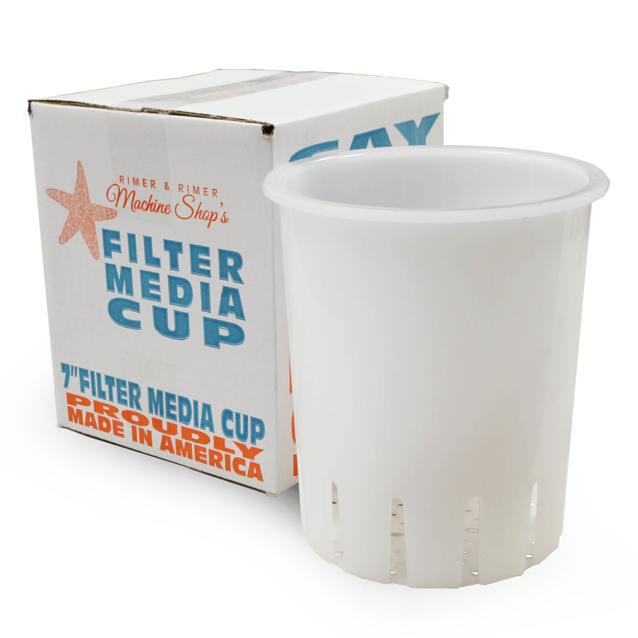 4" High Flow Filter Media Cup (CLEAR) - Generic - SaltwaterAquarium.com