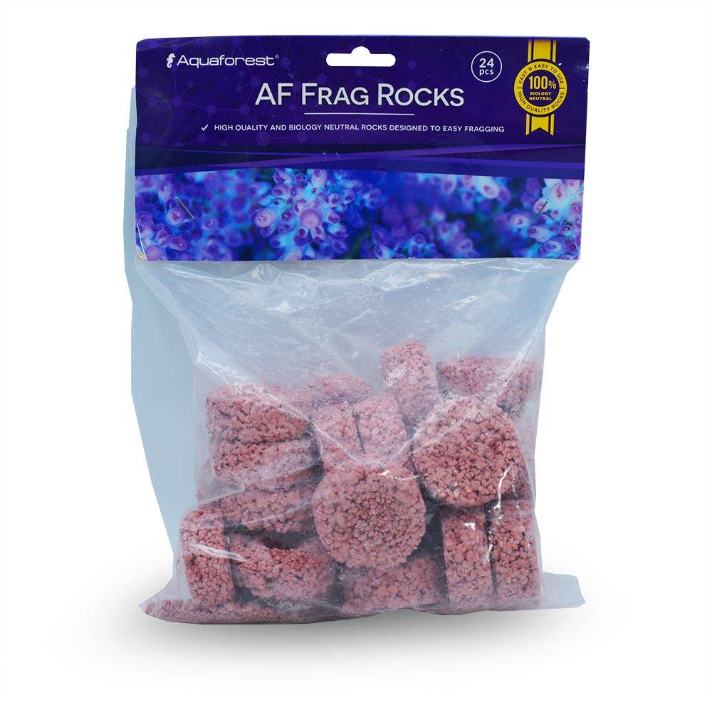 AF Frag Rocks (Purple, 24 pcs) - AquaForest - SaltwaterAquarium.com