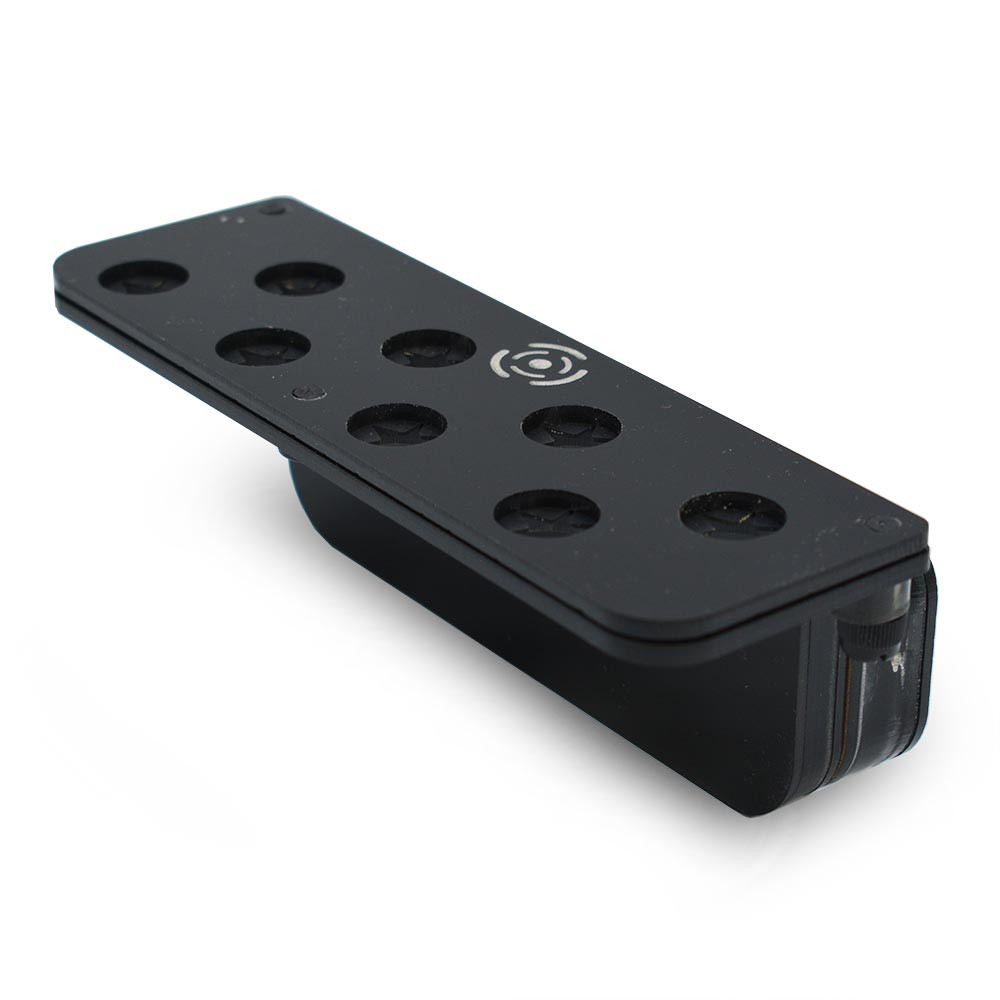 4 & 8 Hole Small Slimline Frag Rack (3/4" Glass) Black w/Frag Lock ...
