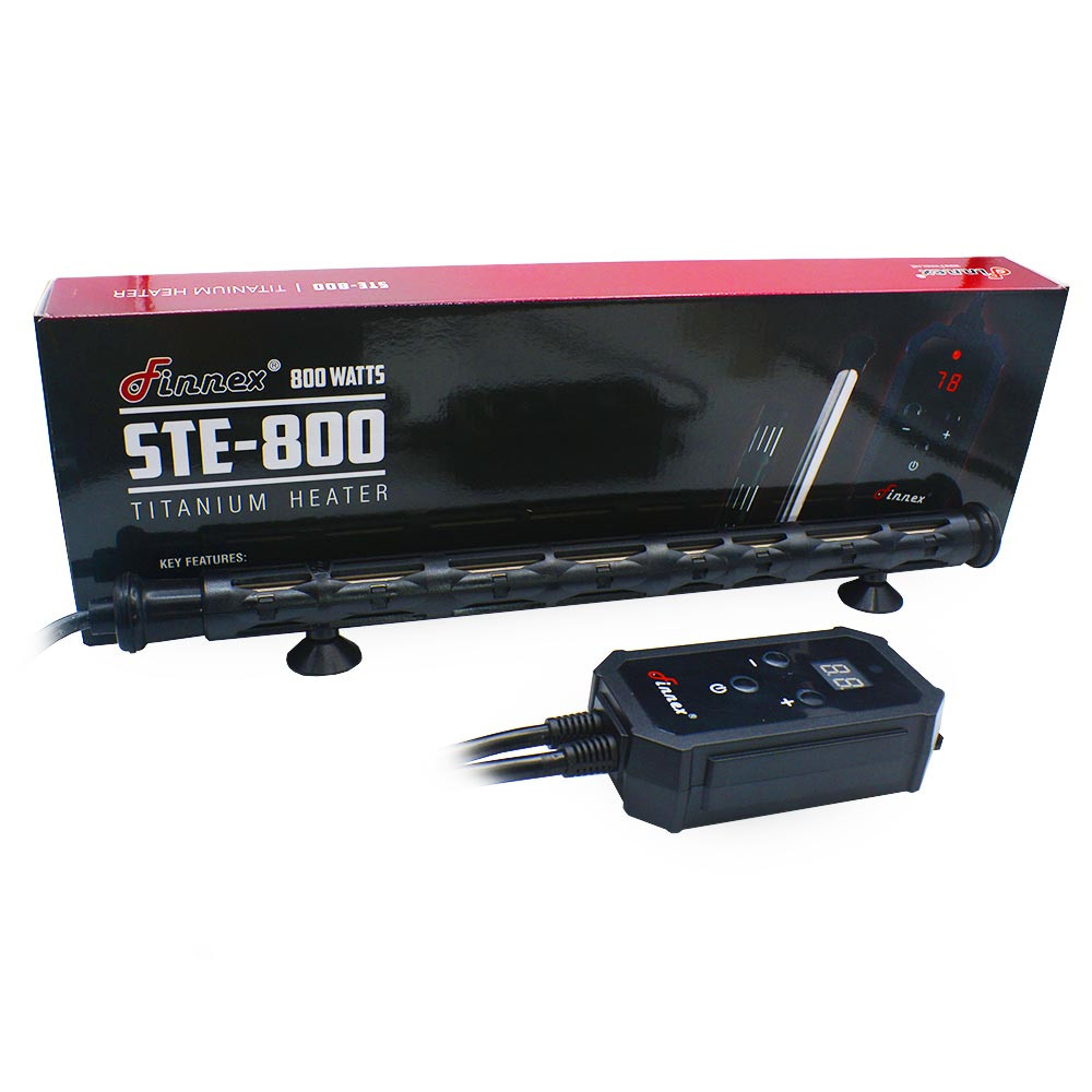 STE 800W Digital Titanium Heater w/Guard UL (190-265 Gallon) - Finnex - SaltwaterAquarium.com