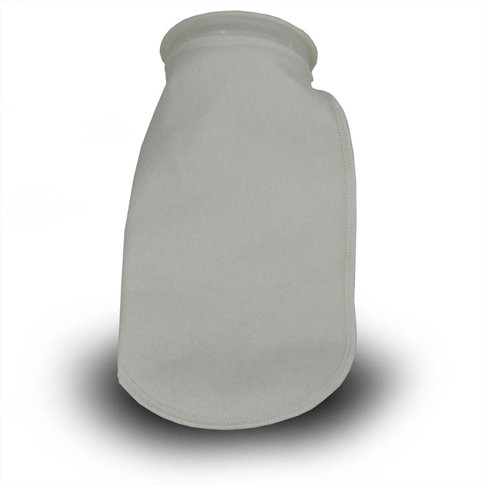 7" x 16" 100 Micron Polyester Filter Sock w/ Ring - SaltwaterAquarium.com