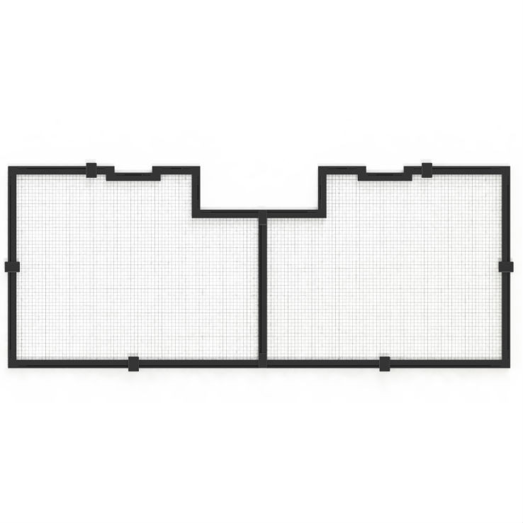 48" x 31" Customizable DIY Aquarium Screen Net Cover Kit (R42082) - Red ...
