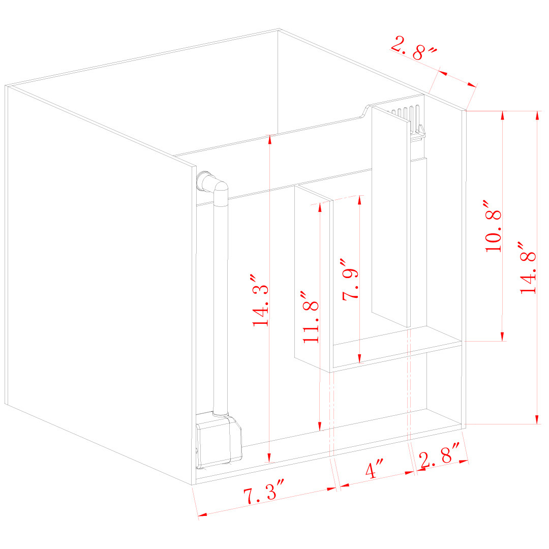 15 Gallon Fusion AIO (All in One) Cube Aquarium – Innovative Marine ...