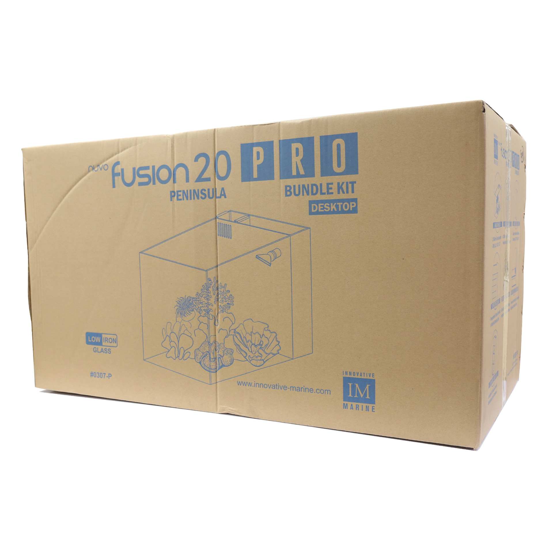 Fusion Pro 2 - 20 AIO Peninsula Aquarium w/ APS Pedestal (0307-P2B ...