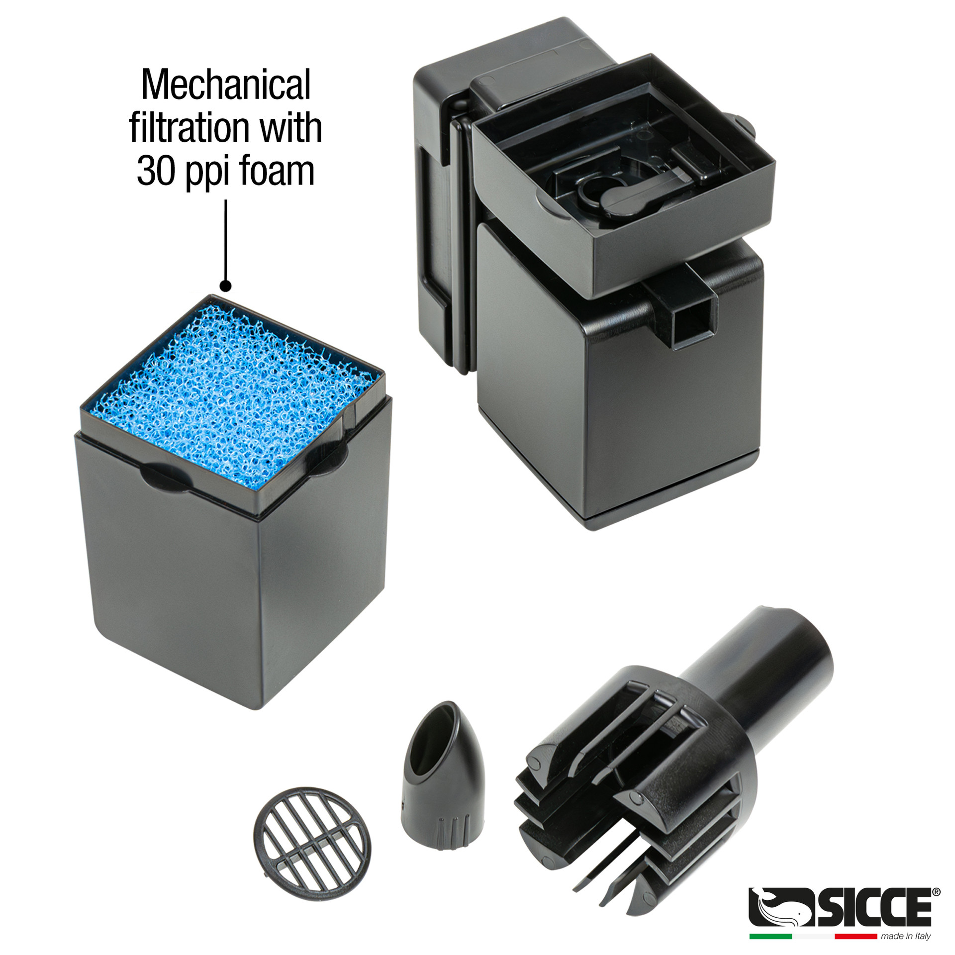Shark MINI Surface Skimmer 350 PLUS (up to 80 gallons) - Sicce ...