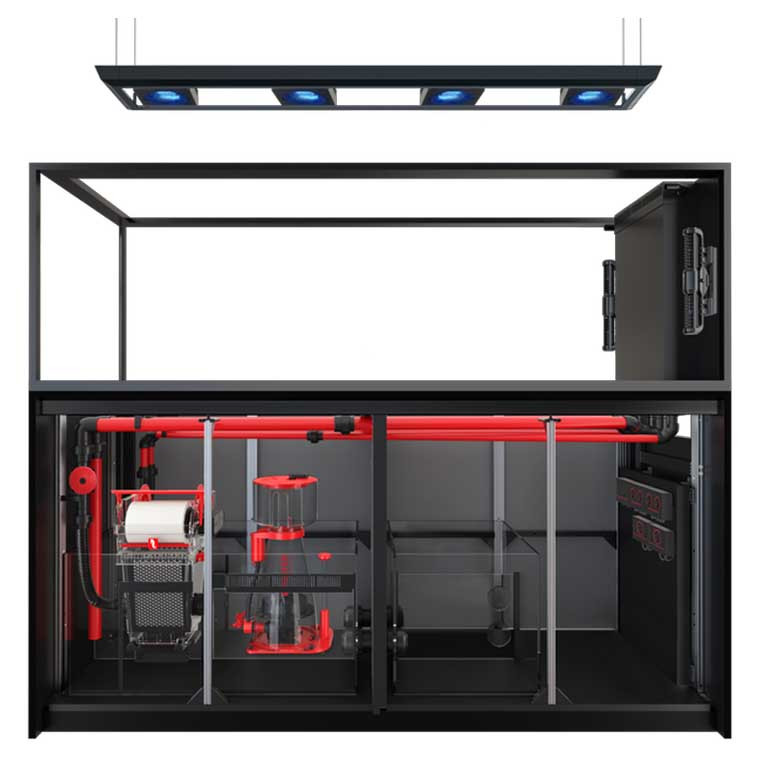 Reefer MAX Peninsula S-950 G3 - 250 Gallon Black All In One Aquarium ...