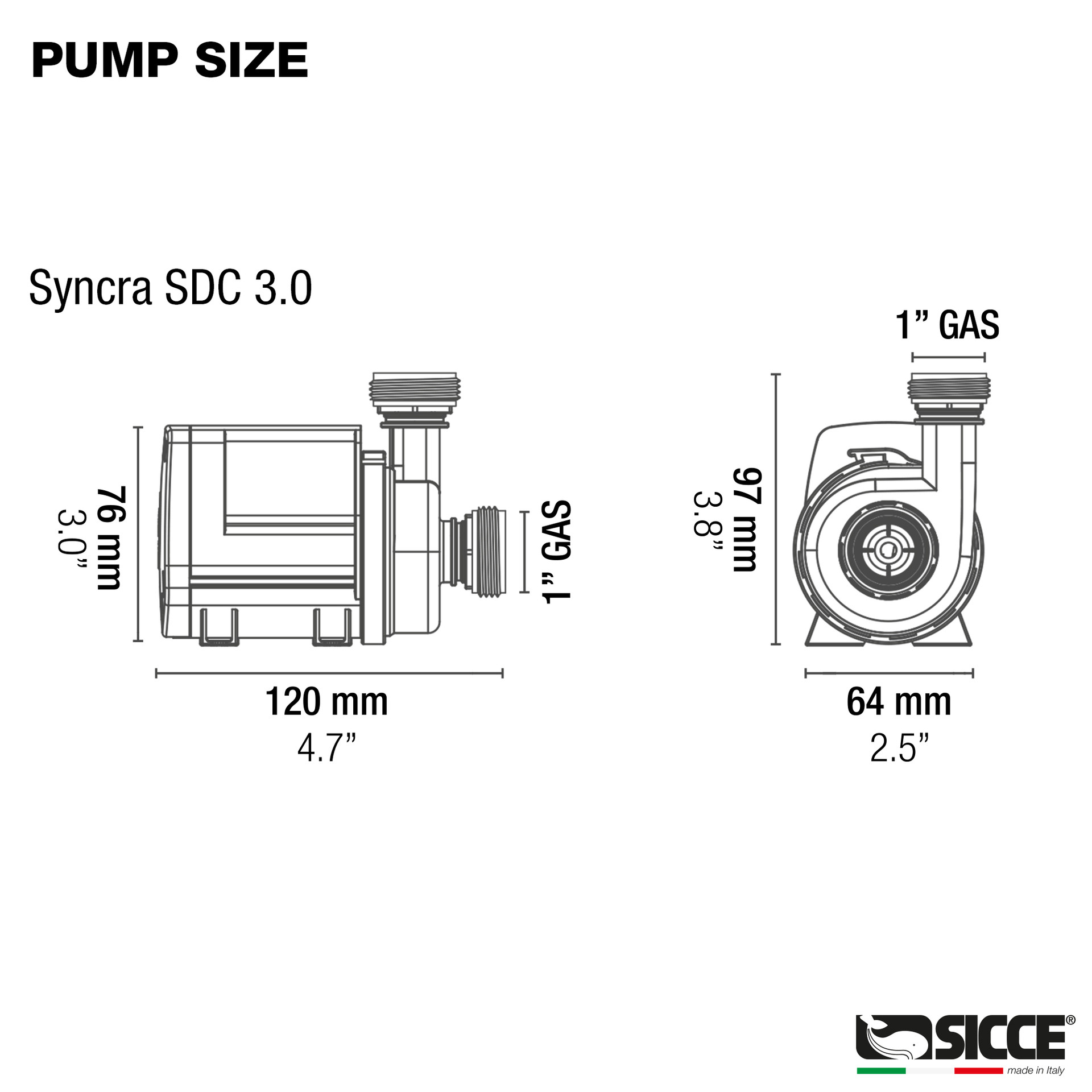 Syncra SDC 3.0 WIFI Return Pump (260 - 800 gph) - Sicce ...