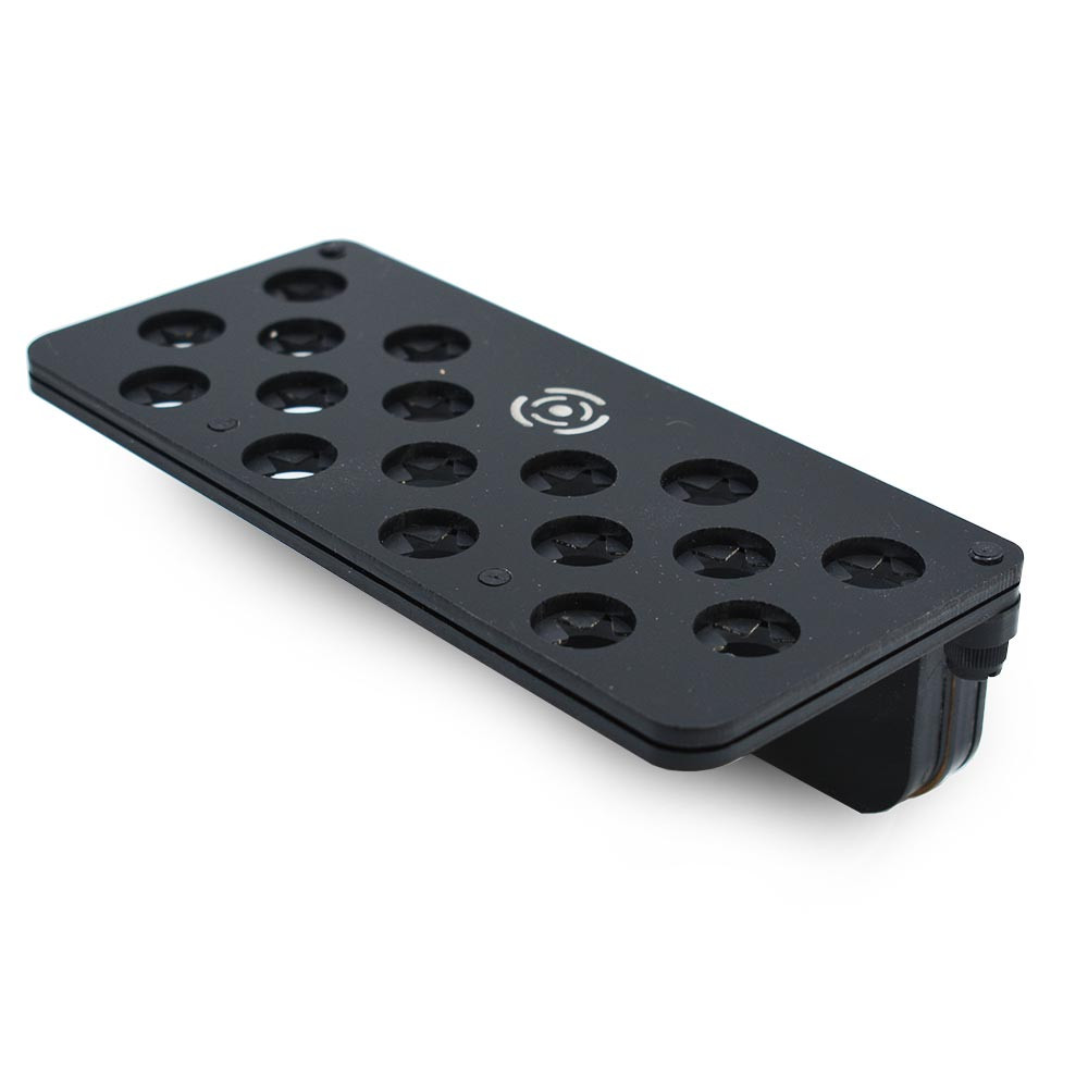 17 Hole Small Frag Rack (1/2" Glass) Black w/Frag Lock - PNW Customs ...