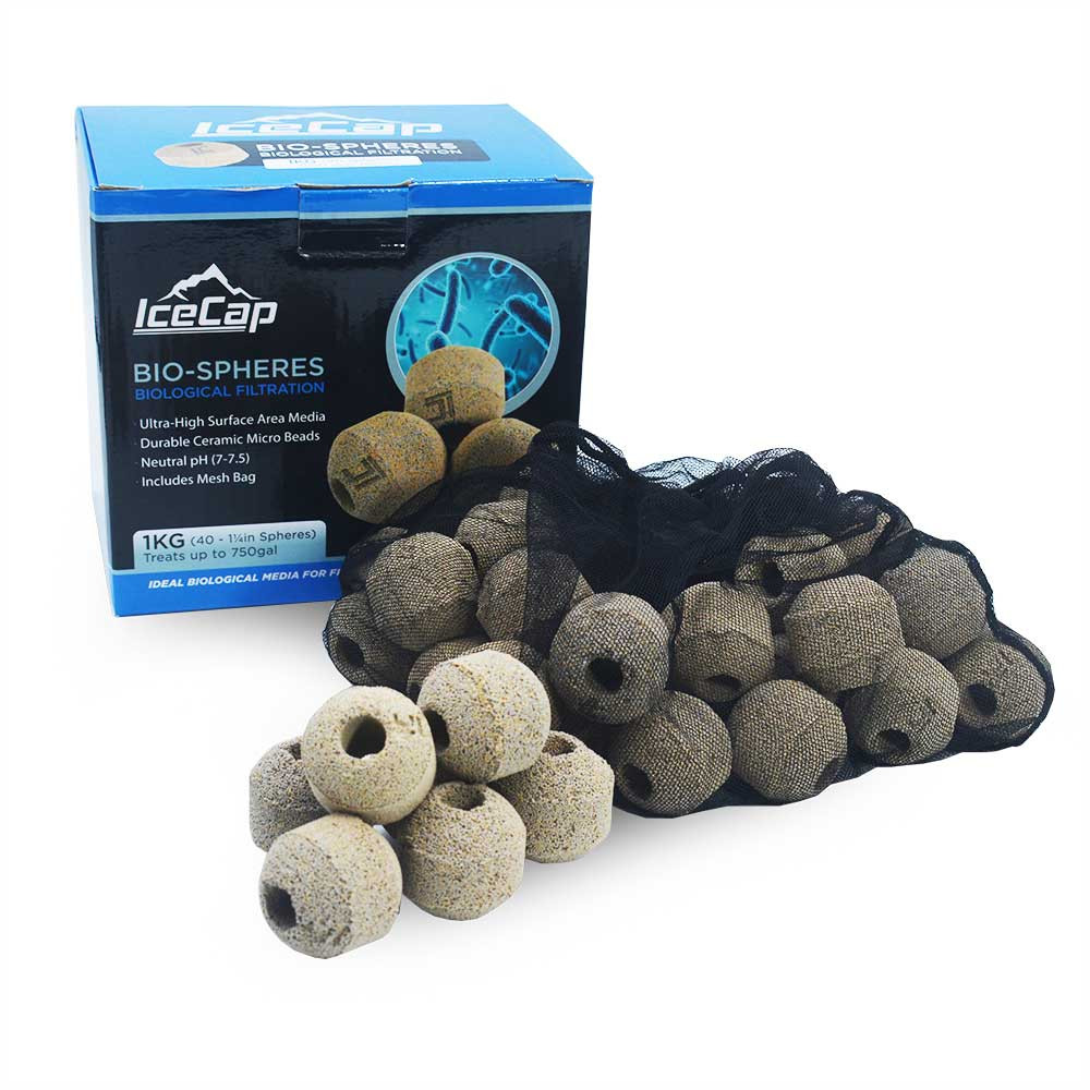 Bio-Sphere Biological Filter Media (1KG) - IceCap - SaltwaterAquarium.com