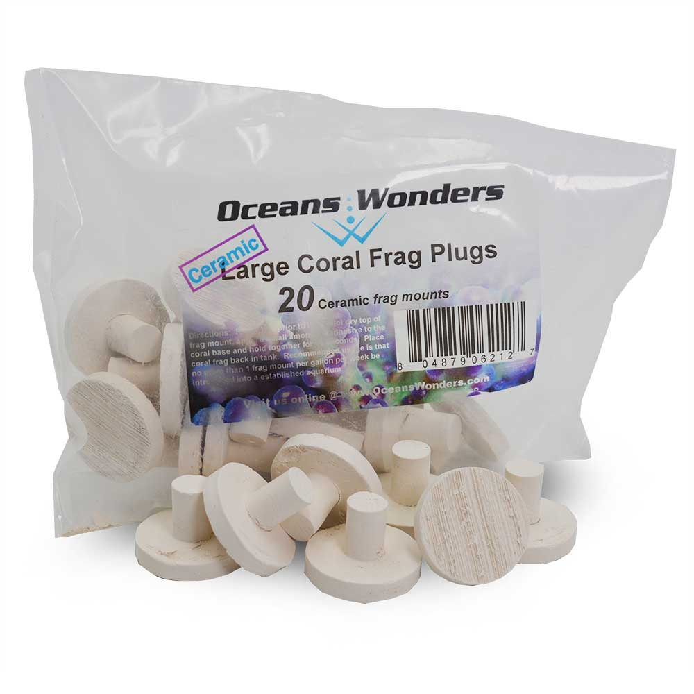 Ceramic LARGE Coral Frag Plugs 1.25" (20 pc) - Oceans Wonders ...
