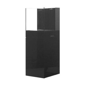 45 Gallon Rimless Cube Aquarium w/ Knockdown Stand Black - JBJ - SaltwaterAquarium.com