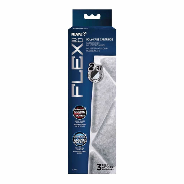 Flex 2.0 Poly-Carb Cartridge (3-Pack) - Fluval - SaltwaterAquarium.com