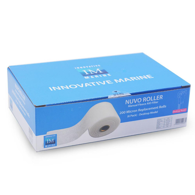 6 Pack NUVO Roller Replacement Fleece Filter Roll (Desktop ...
