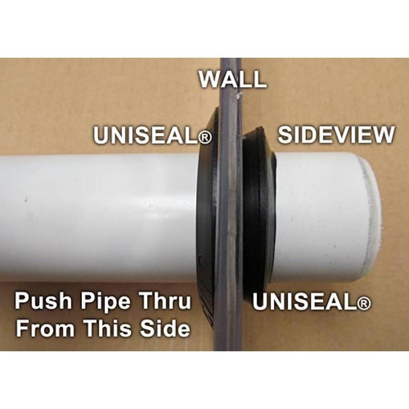Uniseal (4" inch Pipe) Pipe Grommets Pipe To Tank Seals - Uniseal ...
