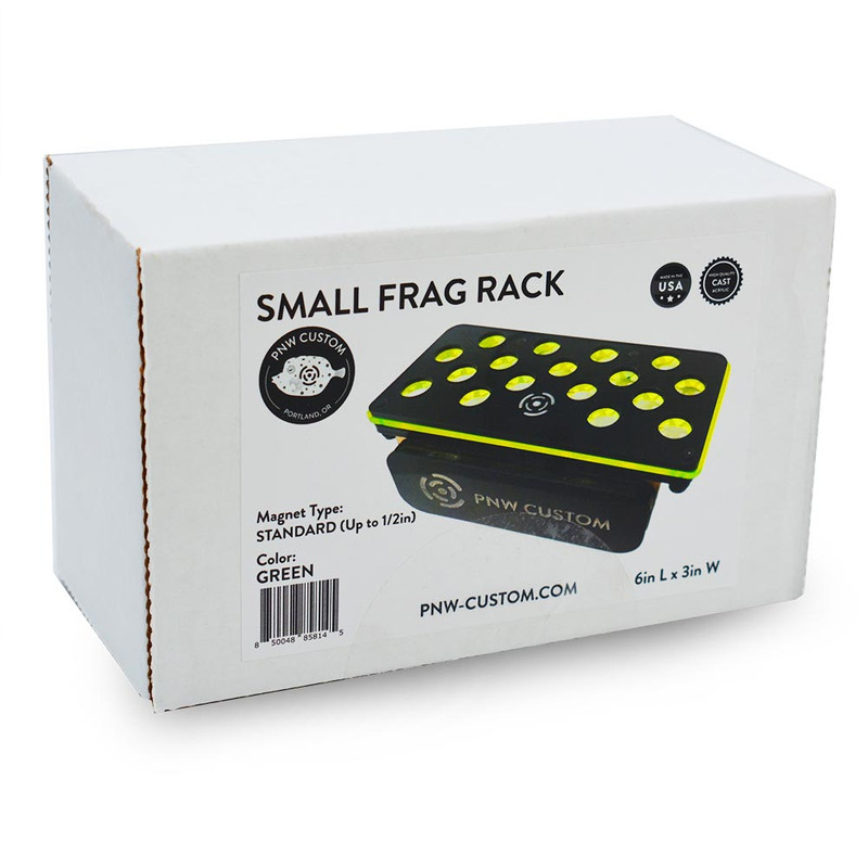 17 Hole Small Frag Rack (1/2" Glass) Goblin Green w/Frag Lock - PNW ...