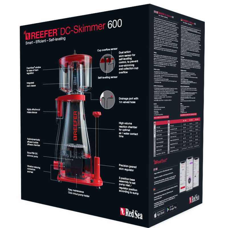 REEFER ReefRun DC Pump Skimmer 600 w/Self Leveling - Red Sea ...