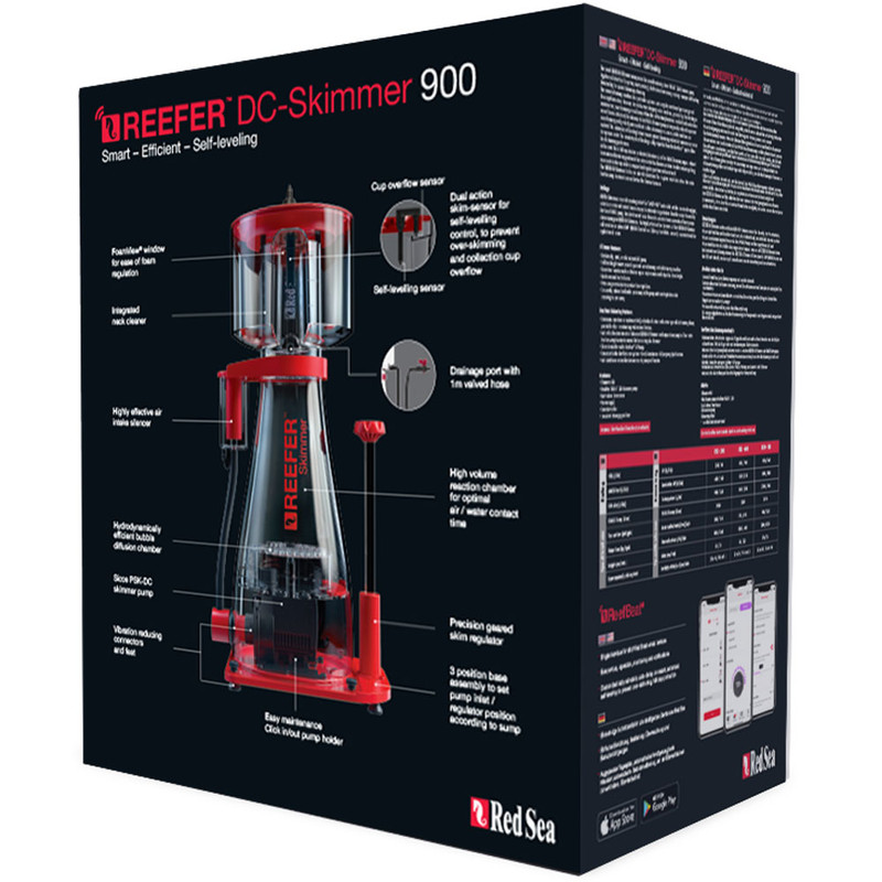 REEFER ReefRun DC Pump Skimmer 900 w/Self Leveling - Red Sea ...