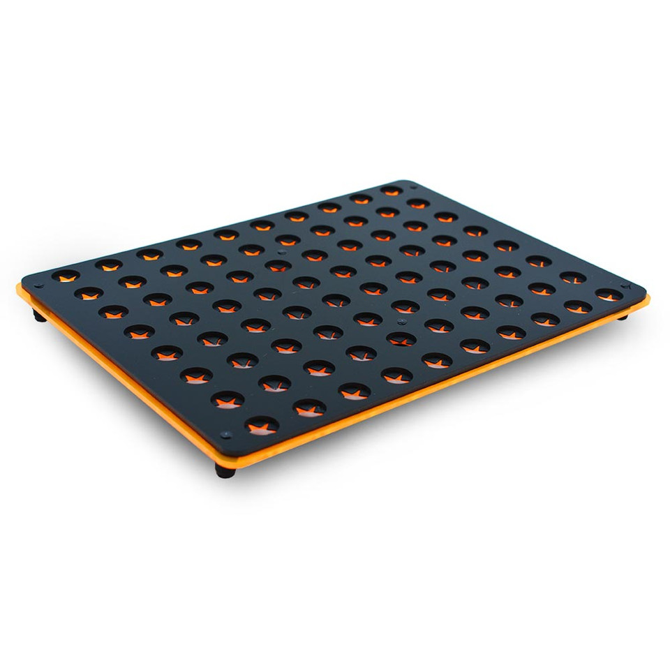 (Orange) 80 Hole Frag Rack Flat Tray w/Frag Lock - PNW Customs ...