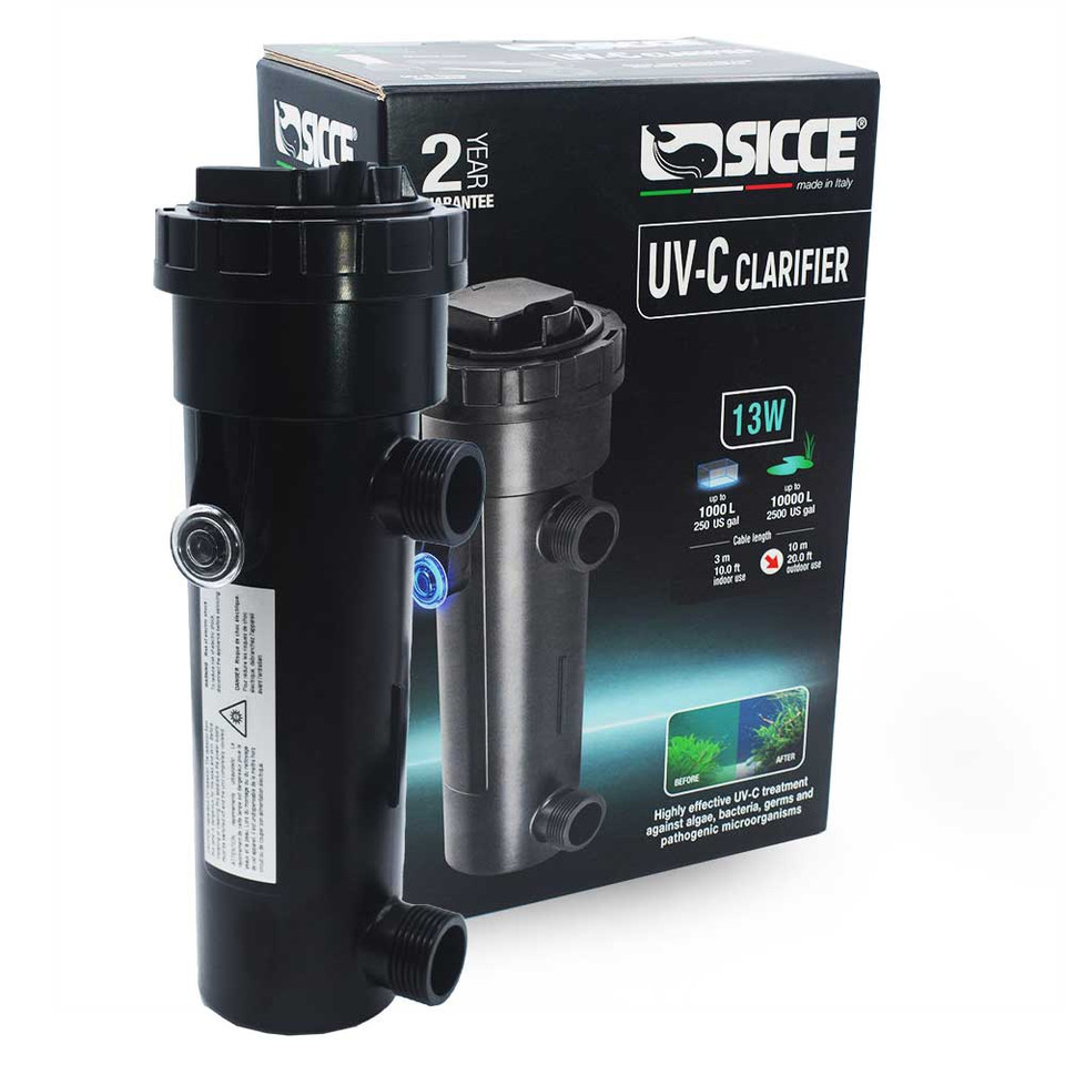 UV-C (13 Watt) Clarifier Ultraviolet UV Sterilizer - Sicce ...