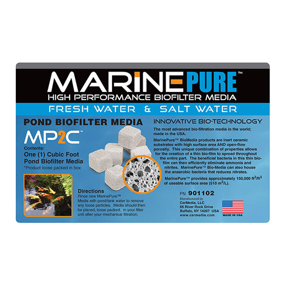 MarinePure High Performance Biofilter Media MP2C (1 Cubic Foot ...