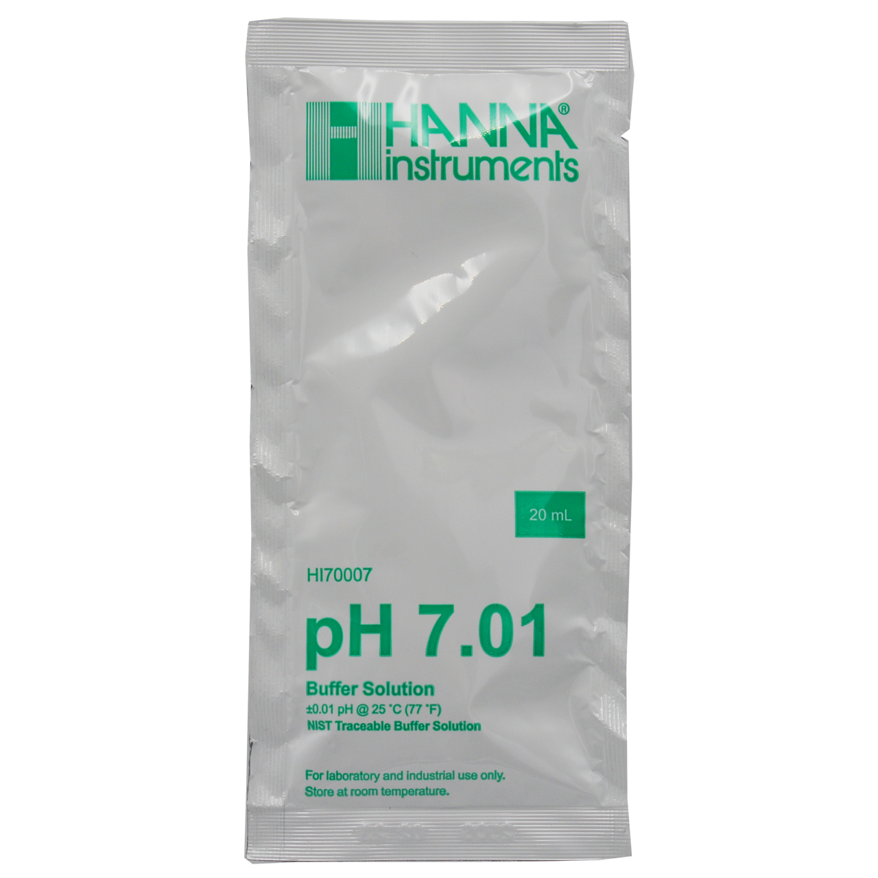 pH 7.01 Calibration Buffer 20 ml (Single Pack) - Hanna Instruments ...
