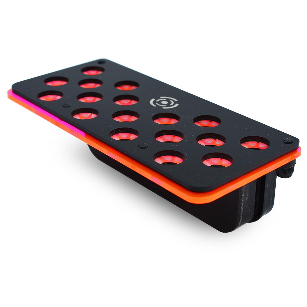 17 Hole Small Frag Rack (3/4" Glass) Pink w/Frag Lock & Reinforced ...