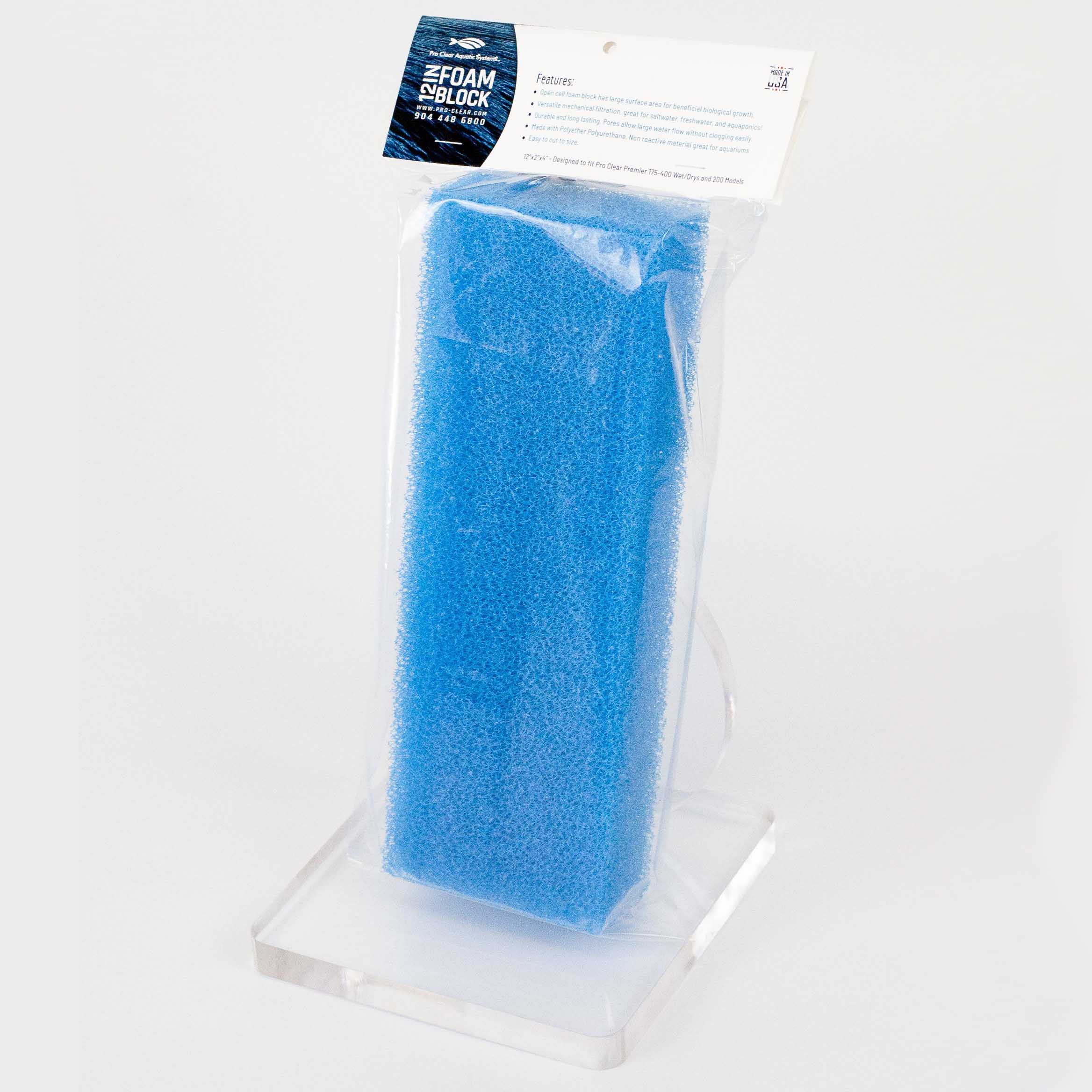 Foam Block 12" x 2"x 4" - Pro Clear Aquatic Systems - SaltwaterAquarium.com