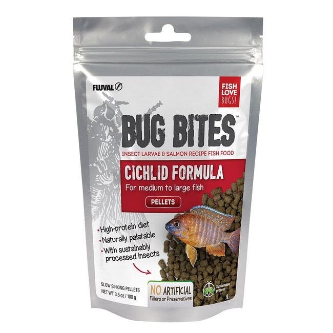 Bug Bites Cichlid Pellets (3.52 oz / 100 g) - Fluval ...