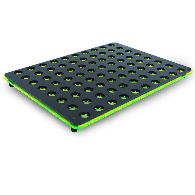 (Green) 80 Hole Frag Rack Flat Tray w/Frag Lock - PNW Customs ...