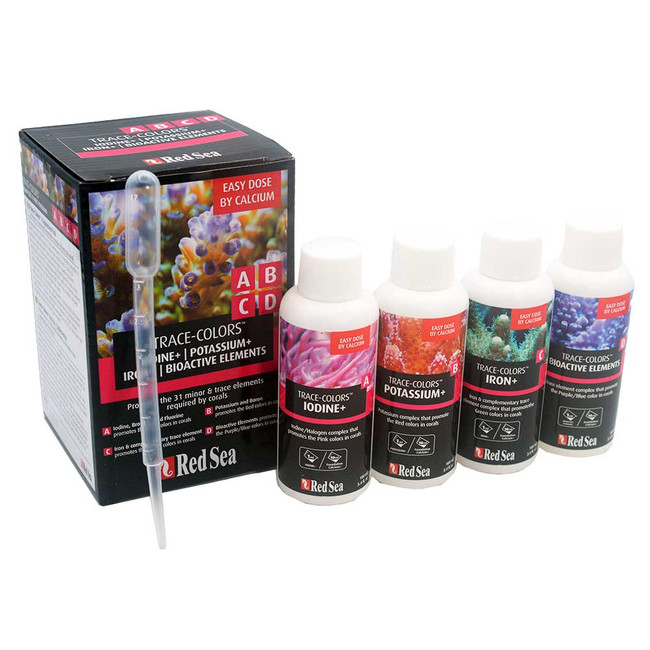 Trace Colors ABCD 4-Pack Supplements (4 @ 100ml) - Red Sea ...
