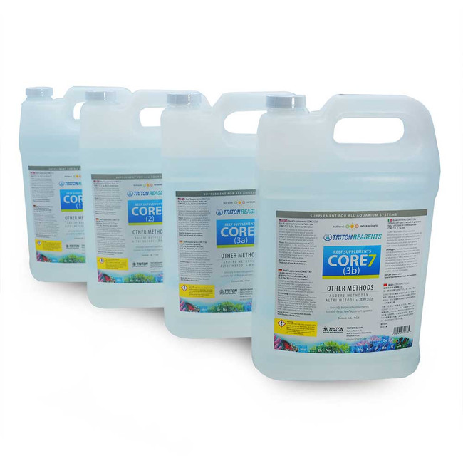 Core7 Reef Supplements Kit 3.8L/ 1 Gallon Liquid Set (Other Methods ...