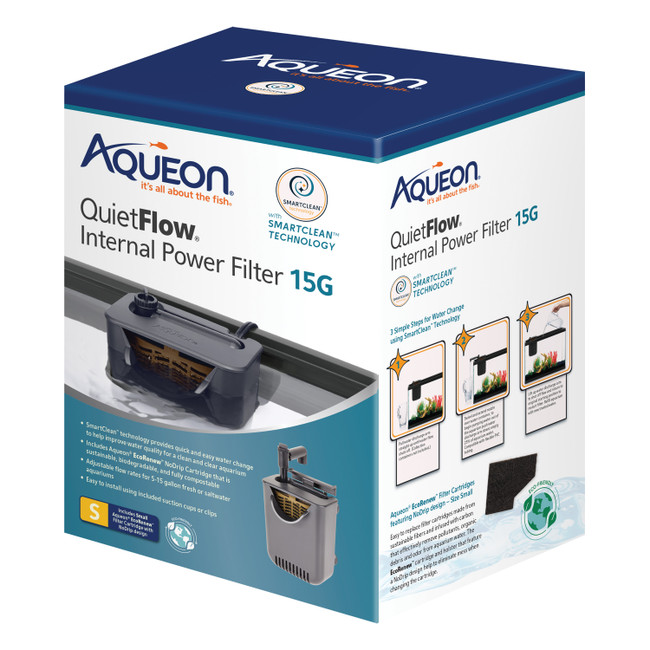 QuietFlow SmartClean Internal Filter (Small - 15g) - Aqueon ...