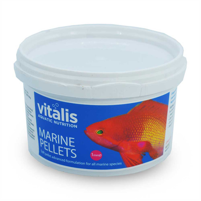 Marine Pellets 1mm (140g - 4.94 oz) - Vitalis - SaltwaterAquarium.com
