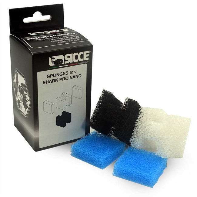 Shark PRO NANO Replacement Sponges - Sicce - SaltwaterAquarium.com