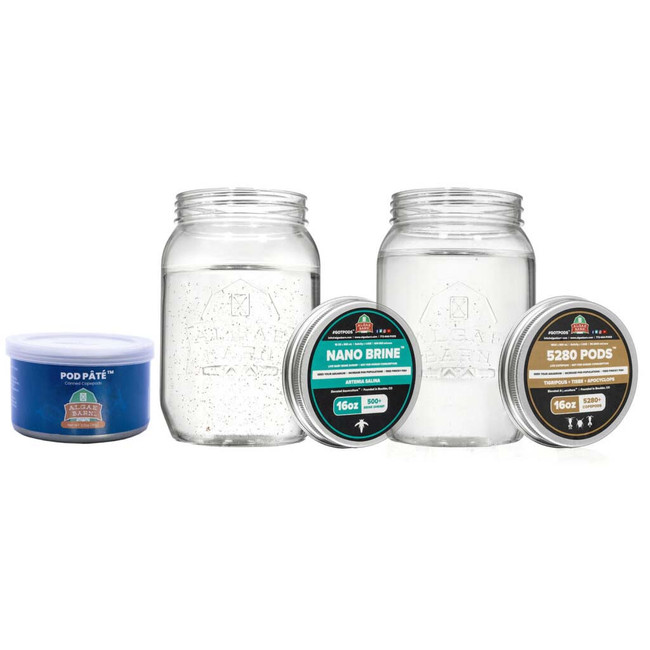 Mandarin Feeder Kit - Nano Brine, 5280 Pods, Pod Pate (16 oz of each ...