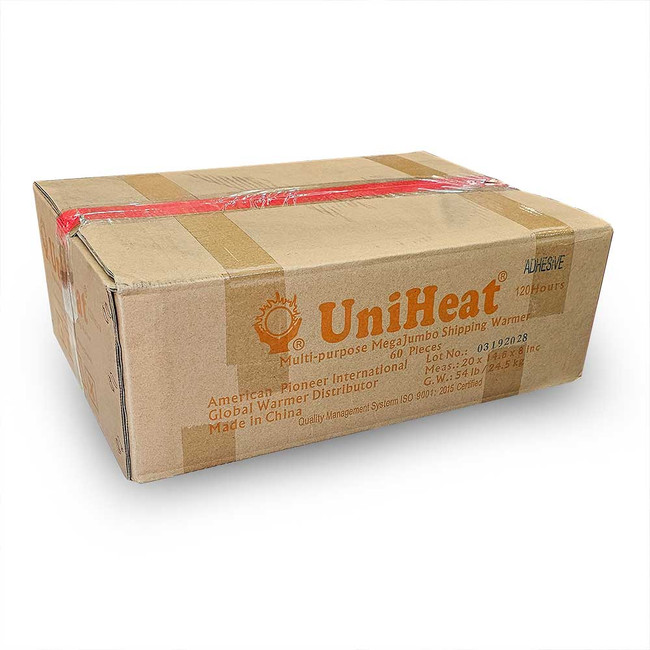 Full Case (50 Units) 120+ Hours Uniheat Heat Pack Shipping Warmer ...