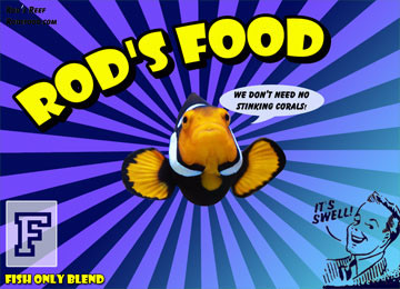 Rod's Food Fish Only Frozen Food (2 oz) Small Pack - SaltwaterAquarium.com