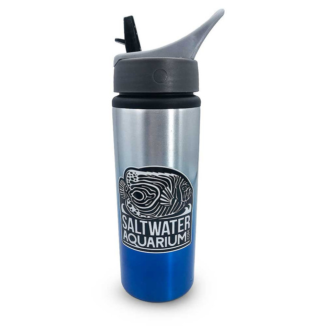 SaltwaterAquarium.com Sheen 24-Ounce Two-Tone Aluminum Water Bottle w ...