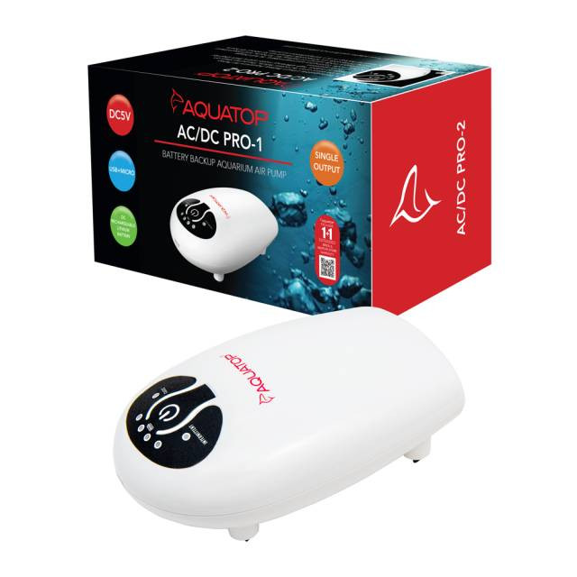 AC/DC Pro-1 Battery Backup Aquarium Air Pump - AquaTop ...