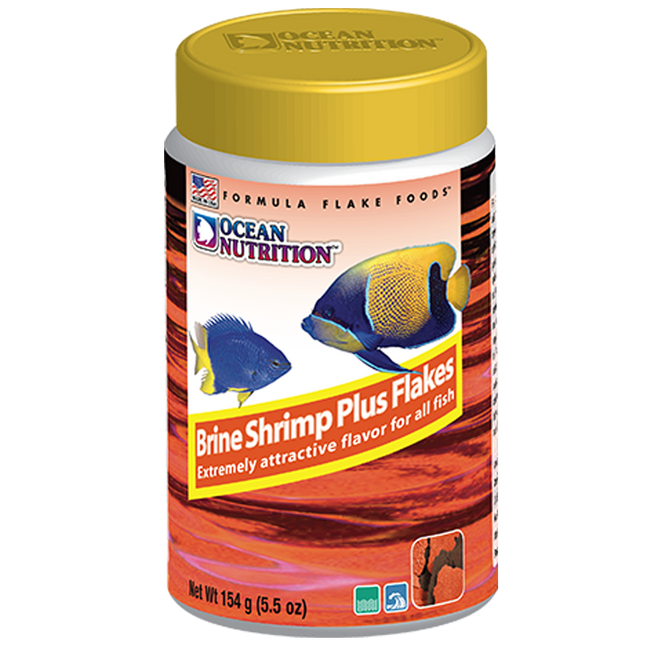 Brine Shrimp Plus Flake Food (5.5 oz) - Ocean Nutrition ...