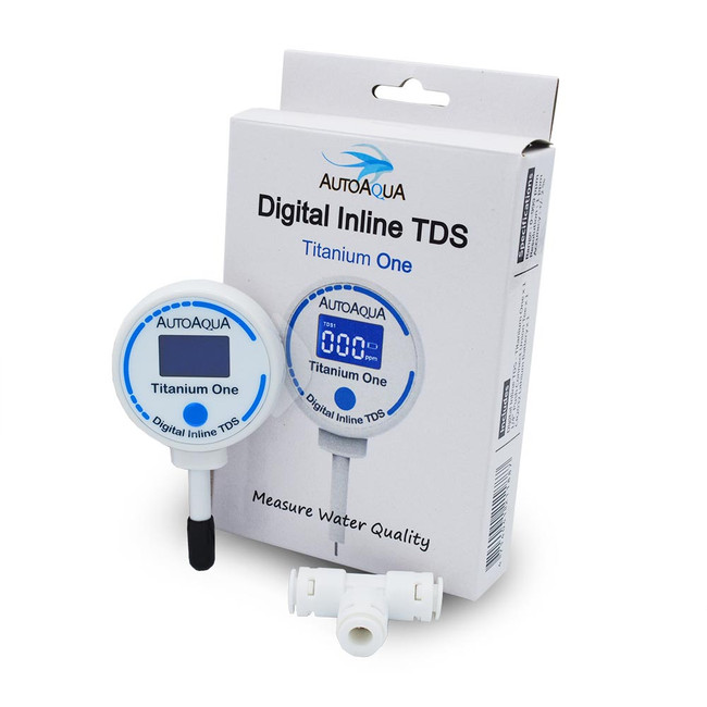 Titanium One Digital Inline TDS Meter - AutoAqua - SaltwaterAquarium.com