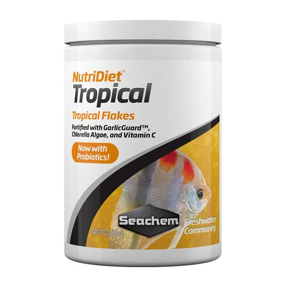 NutriDiet Tropical Flakes w/Probiotics (100g) - Seachem ...