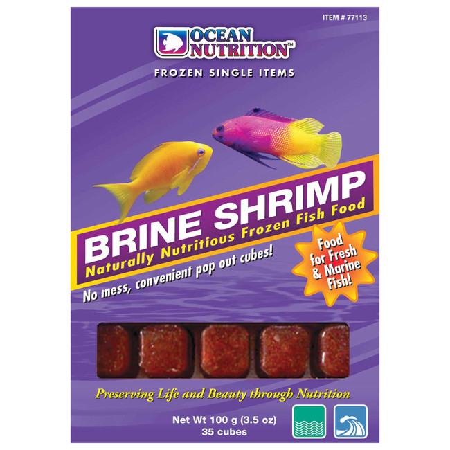 Frozen Brine Shrimp (35 cubes, 3.5 oz) - Ocean Nutrition ...