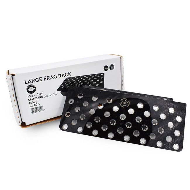 44 Hole Large Frag Rack (1/2" Glass) Black w/Frag Lock - PNW Customs ...